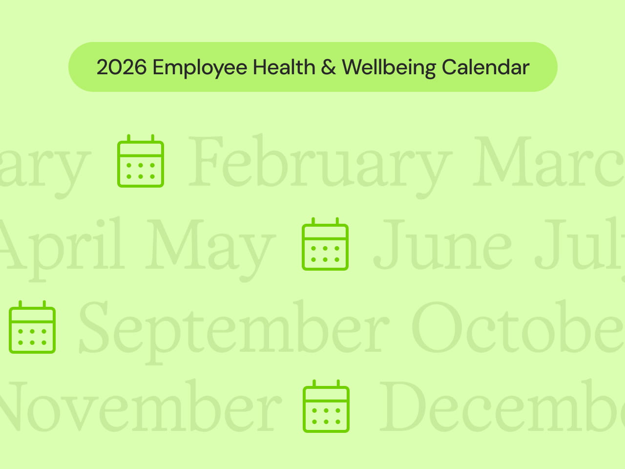 Health Awareness Days 2026: Your Wellbeing Calendar - Sonder